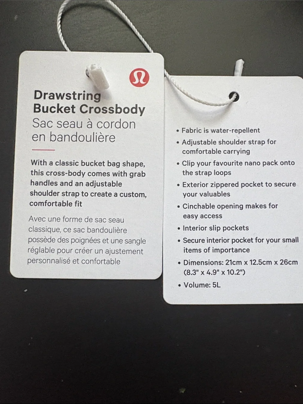 lululemon athletica | Bags | Lululemon Athletica Black Drawstring ...